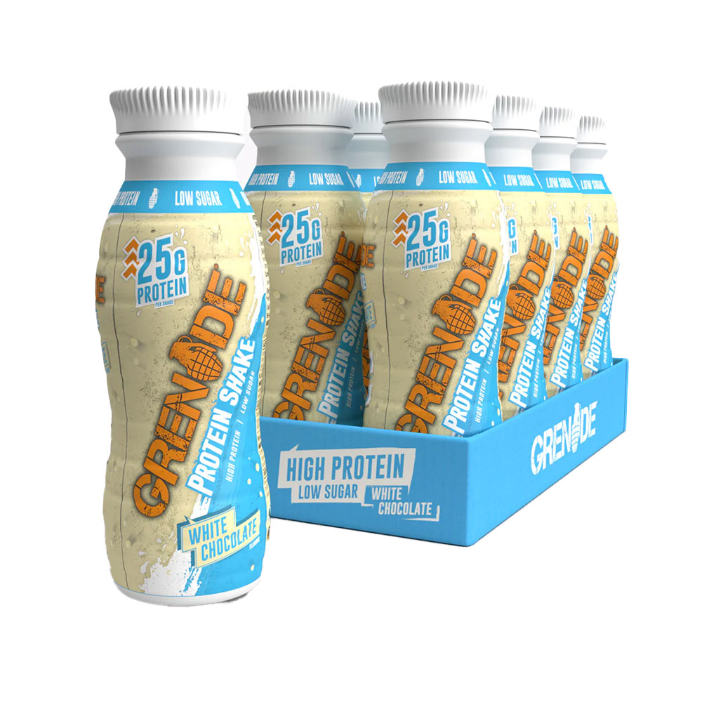 Grenade – White Chocolate Protein Shake 330ML – 8pcs Per Box – Protein ...