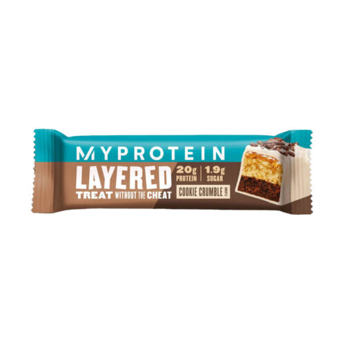 My Protein Layered Bar Treat Without The Cheat Cookie Crumble Flavour ...