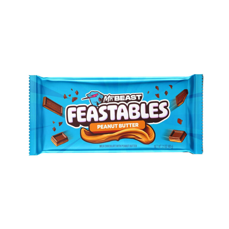 Mr Beast Feastables Peanut Butter Bar 60g – Protein Bar Qatar