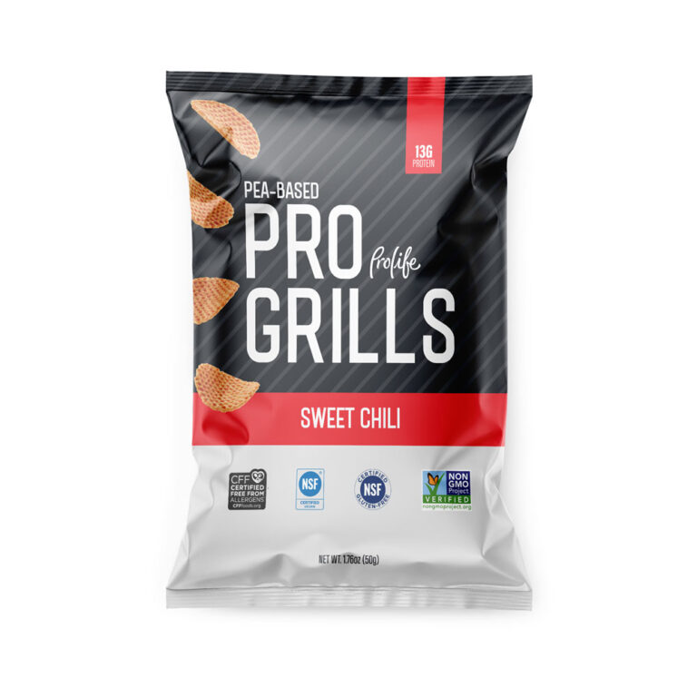 Prolife Pea-Based Grills Sweet Chili 13gm Protein Chips 50g – Protein ...